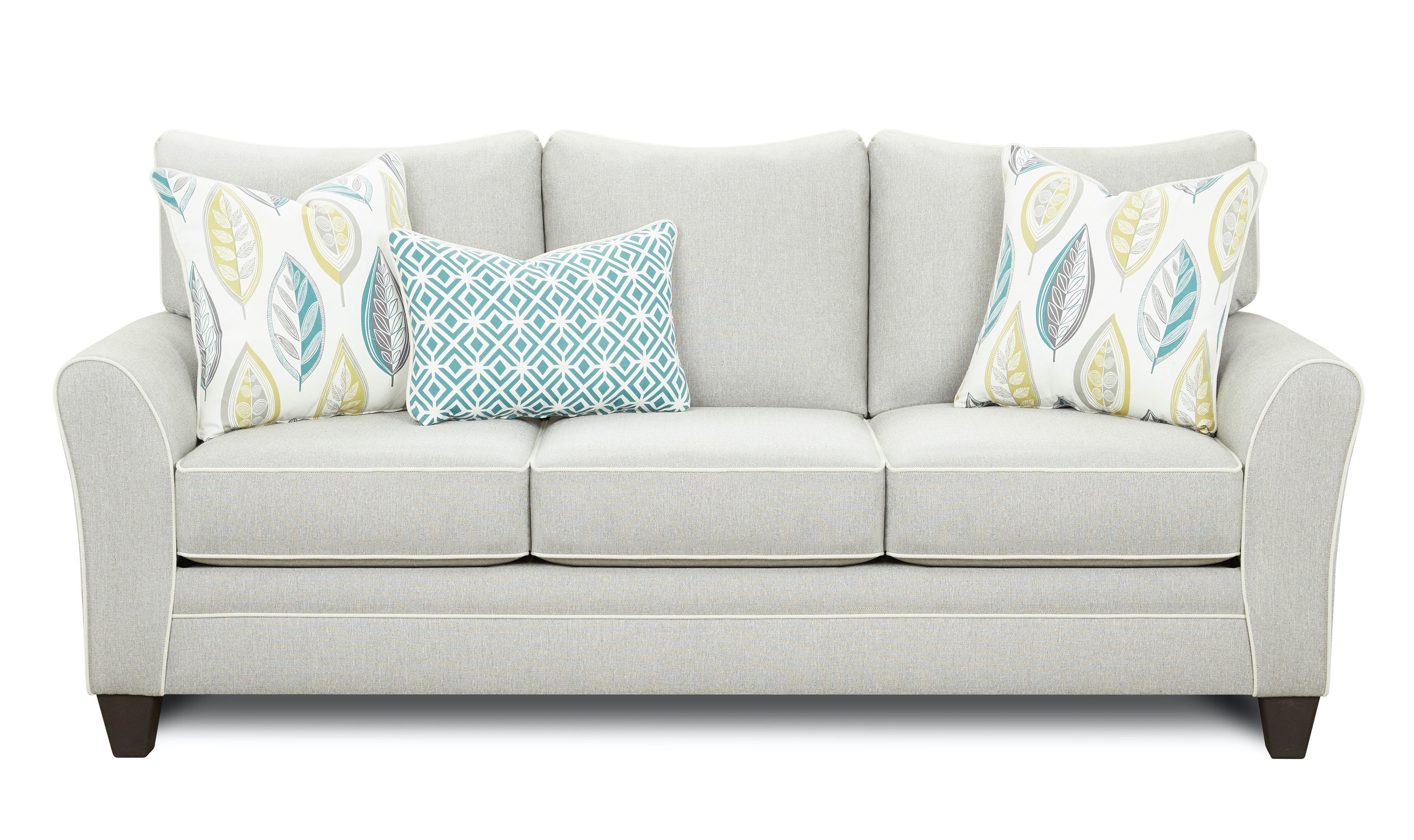 Corrigan Studio® Crumbley 84" Flared Arm Sofa with Reversible Cushions ...