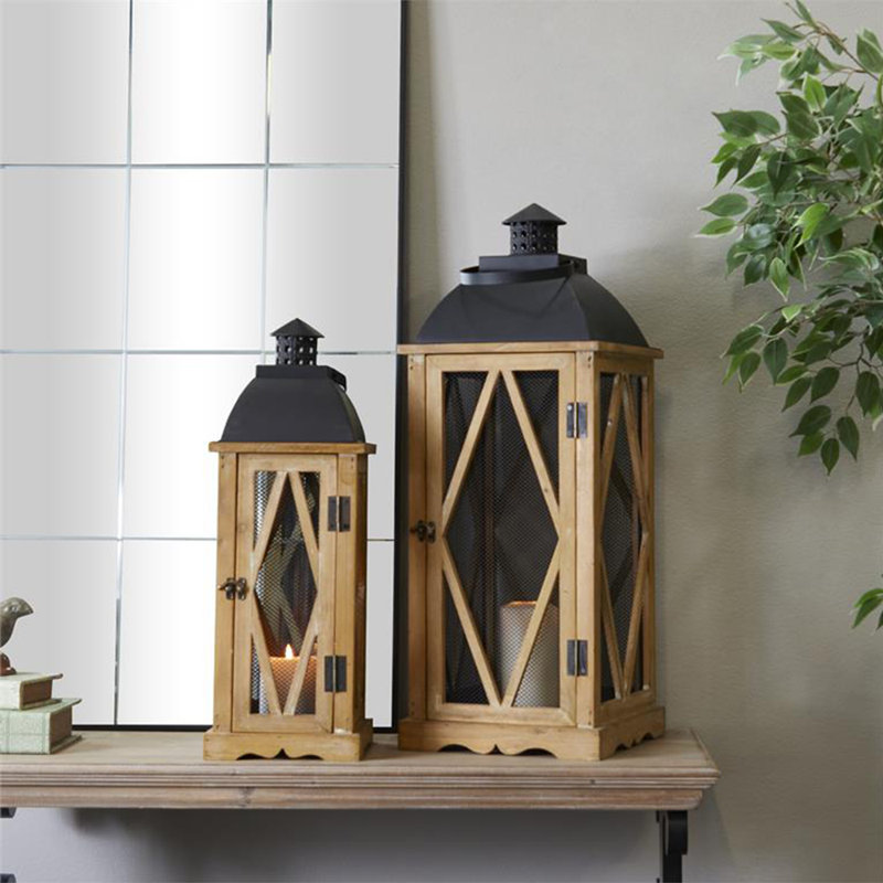 Breakwater Bay Babbin Decorative Lanterns 2-Piece Set | Wayfair