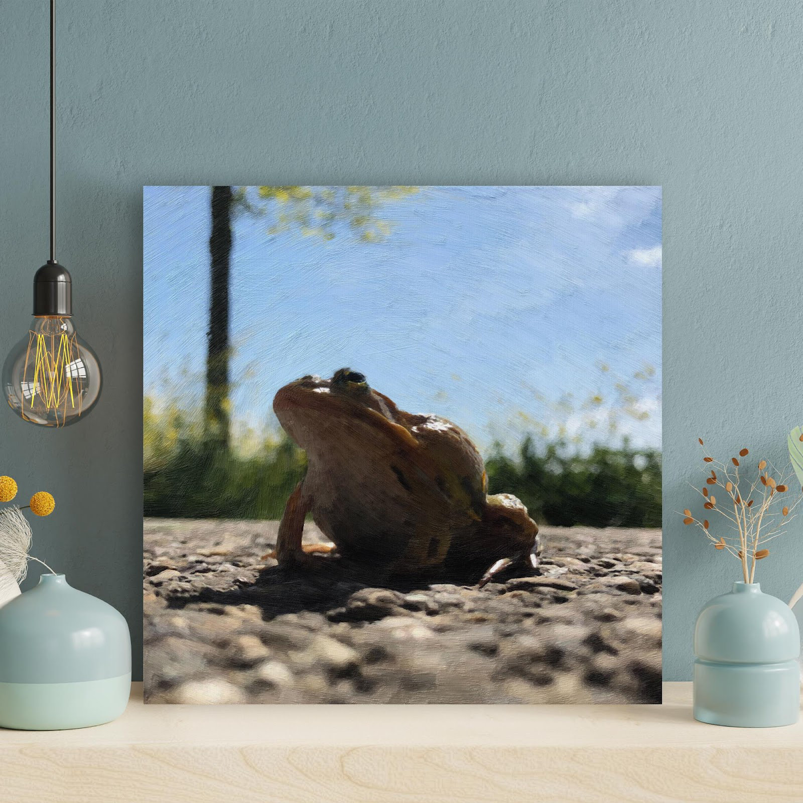 Ebern Designs A Toad Under Sunlight - 1 Piece Square Graphic Art Print ...