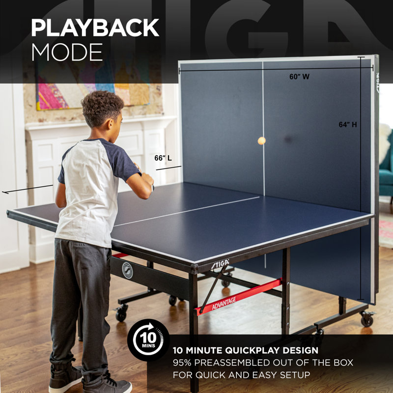 STIGA Advantage Competition-Ready Indoor Table Tennis Table - 95% ...
