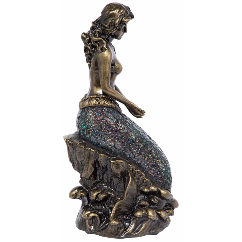 Design Toscano Ocean's Mermaid Illuminated Figurine & Reviews | Wayfair