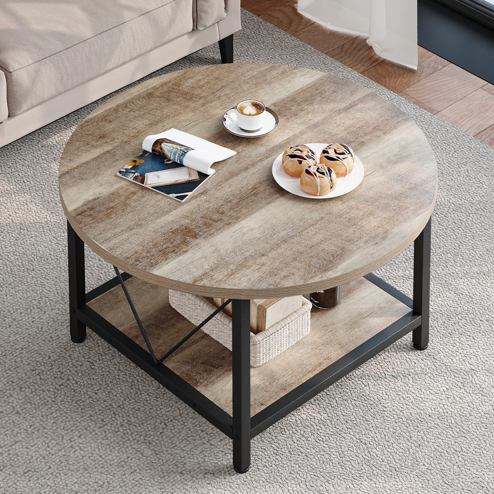 17 Stories Round Coffee Table - Wayfair Canada