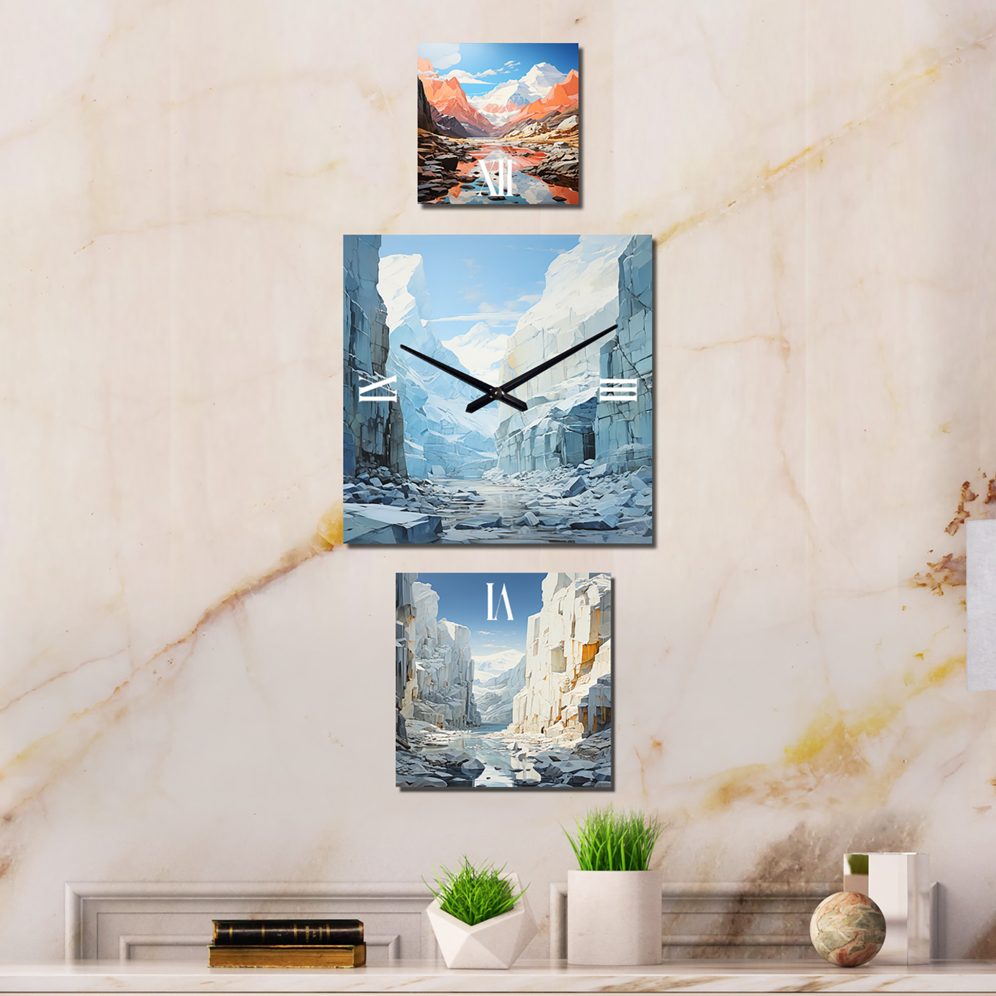 Ivy Bronx Maeola Metal Wall Clock | Wayfair