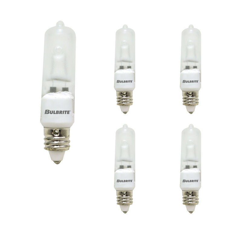 Bulbrite Industries T4 E11/Mini Candelabra Dimmable 2900K Halogen Bulb ...