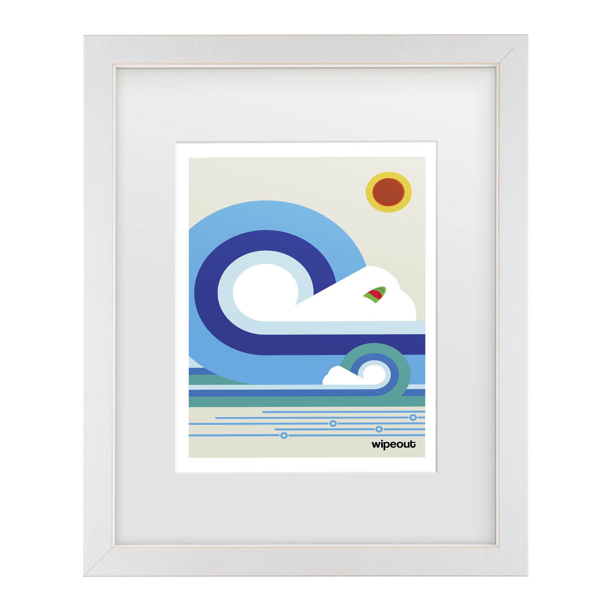 Trademark Fine Art Frances Collett Wipeout Matted Framed Art | Wayfair