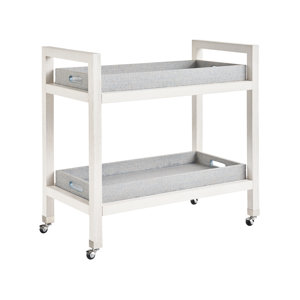 Barclay Butera Malibu Anacapa Metal Bar Cart | Perigold