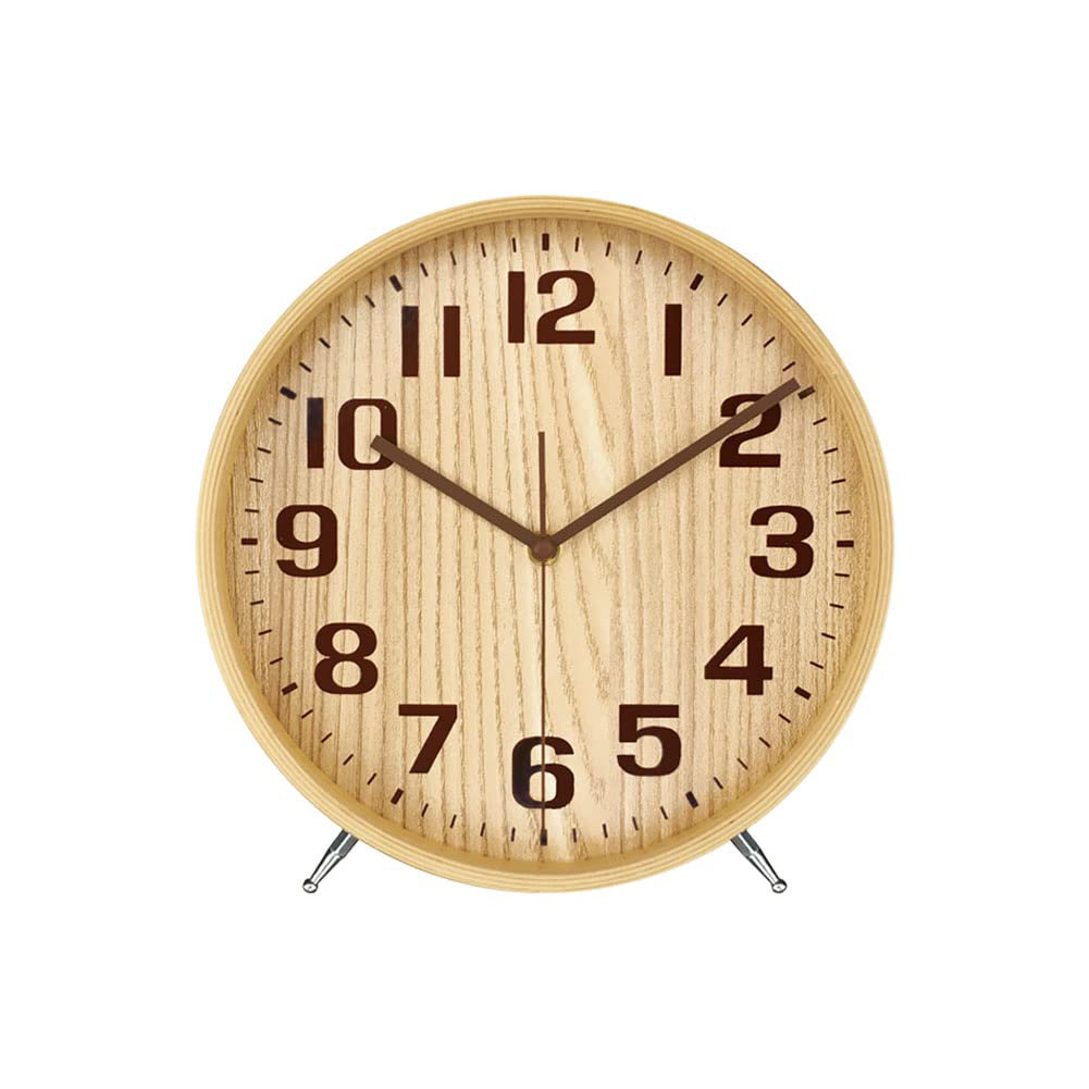 House of Hampton® 8 Inch Wood Desk Clocks Battery Operated For Living ...