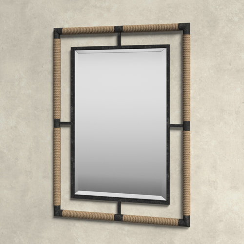 Birch Lane™ Samara Rectangle Rope Wall Mirror | Wayfair