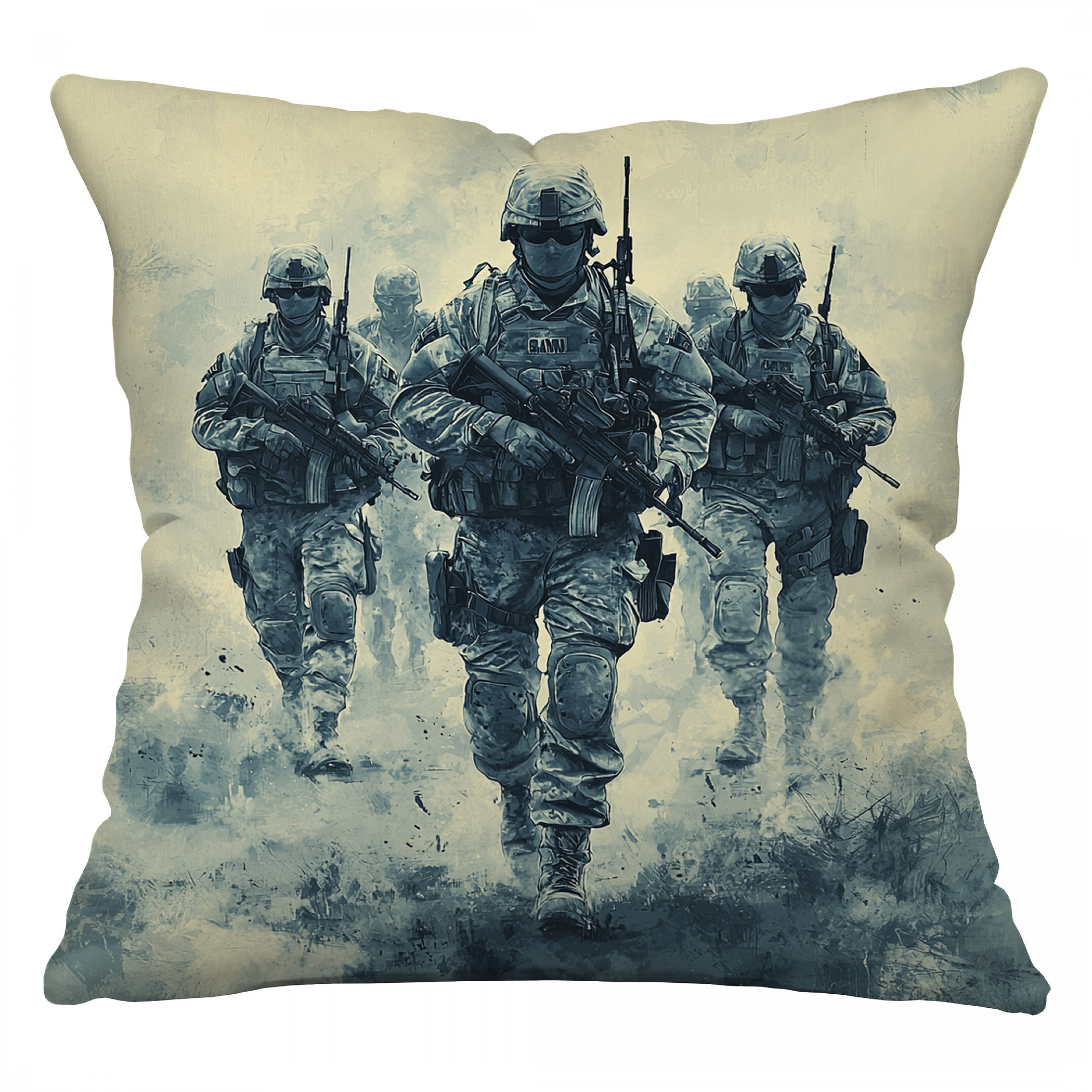 VisionDecor Soldiers Marching Throw Pillow, Military Twill Pillows ...