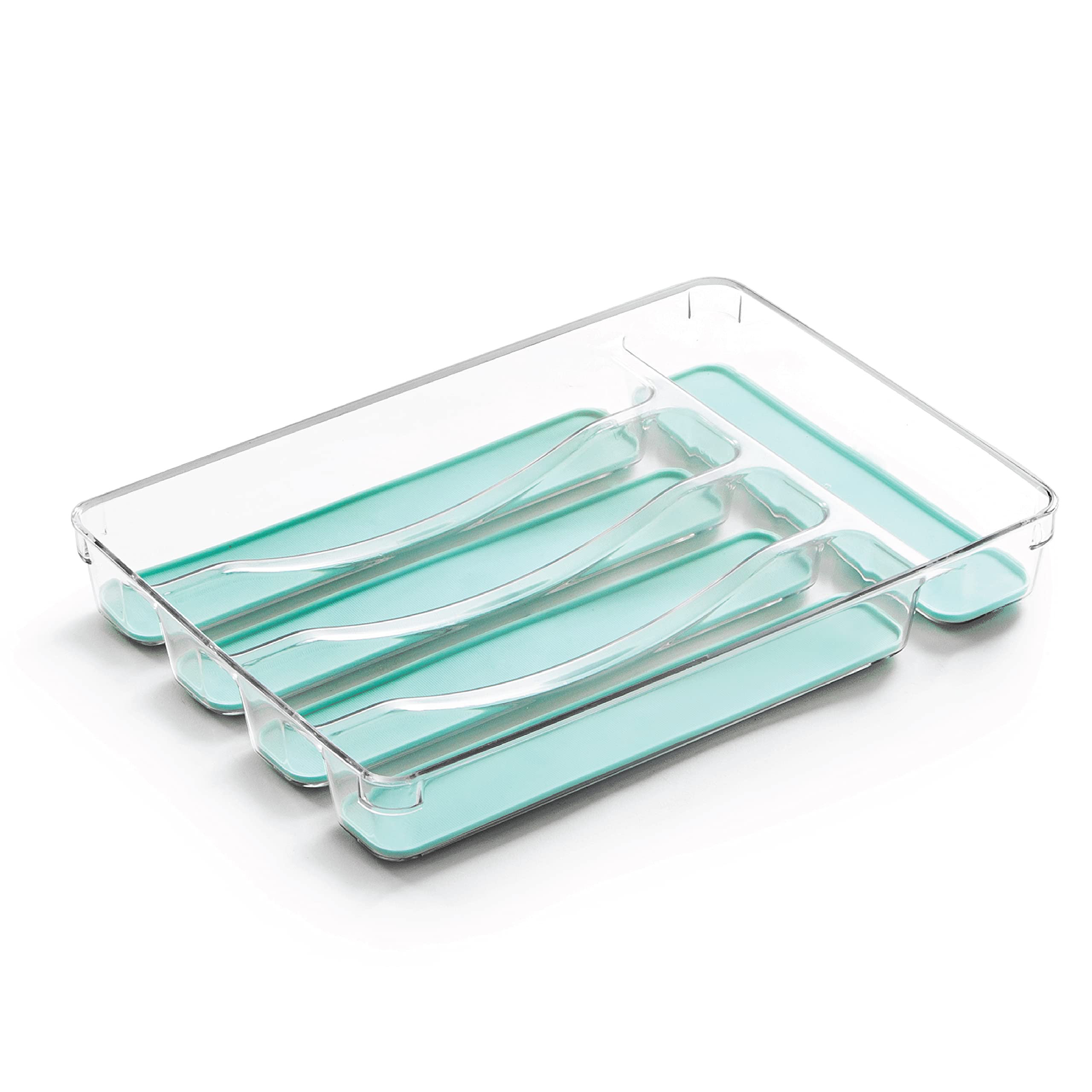 Rebrilliant 5-Slot Silverware Organizer For Drawer | Plastic Utensil ...