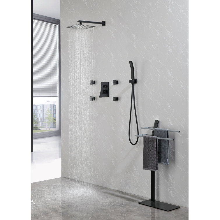ACME Furniture Thermostatic Complete Shower System with Rough in-Valve ...