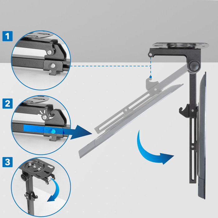 Mount-It Black Tilt Ceiling Mount Holds up to 44lbs & Reviews | Wayfair