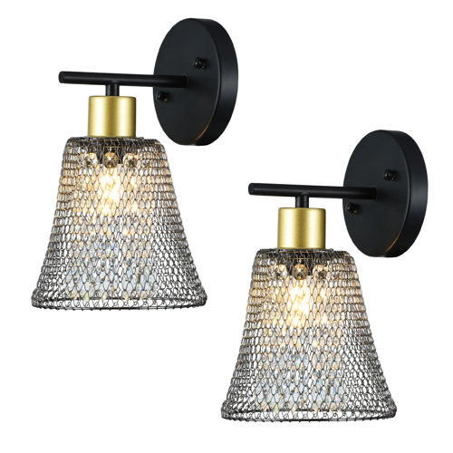 Willa Arlo Interiors Omro Wrought Iron Armed Sconce & Reviews | Wayfair