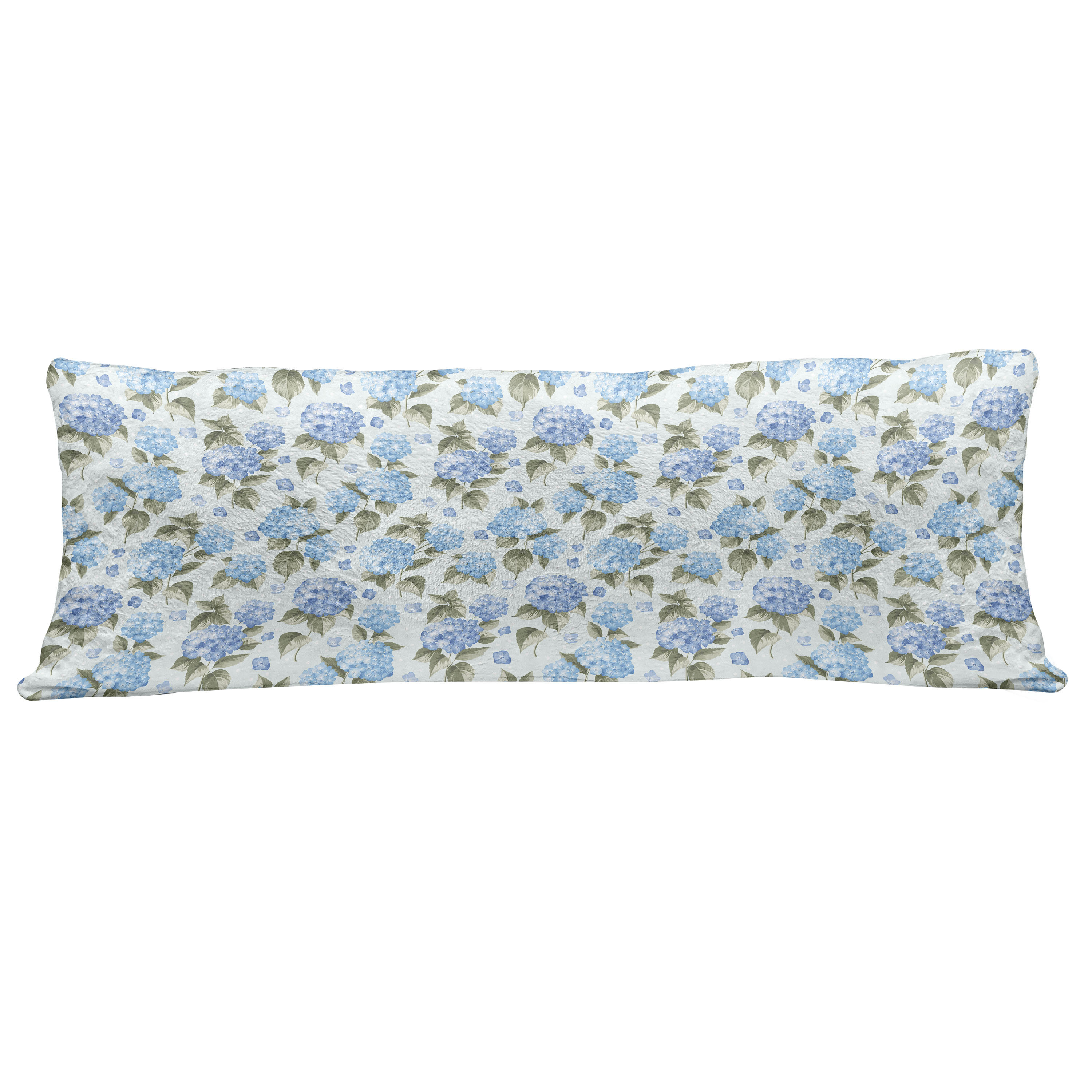Ambesonne Flower Fluffy Body Pillow Case Cover With Zipper, Hydrangea ...