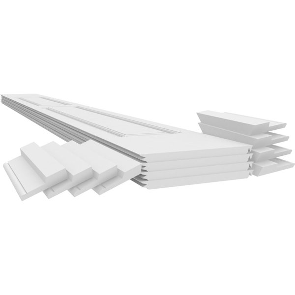 PCI Enterprises Craftsman Classic Square Non-Tapered, Double Raised ...