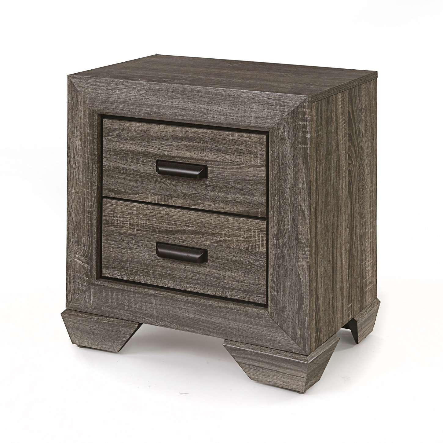 Millwood Pines Nightstand With Shaker-Style Sloped Legs, Bedside Table ...