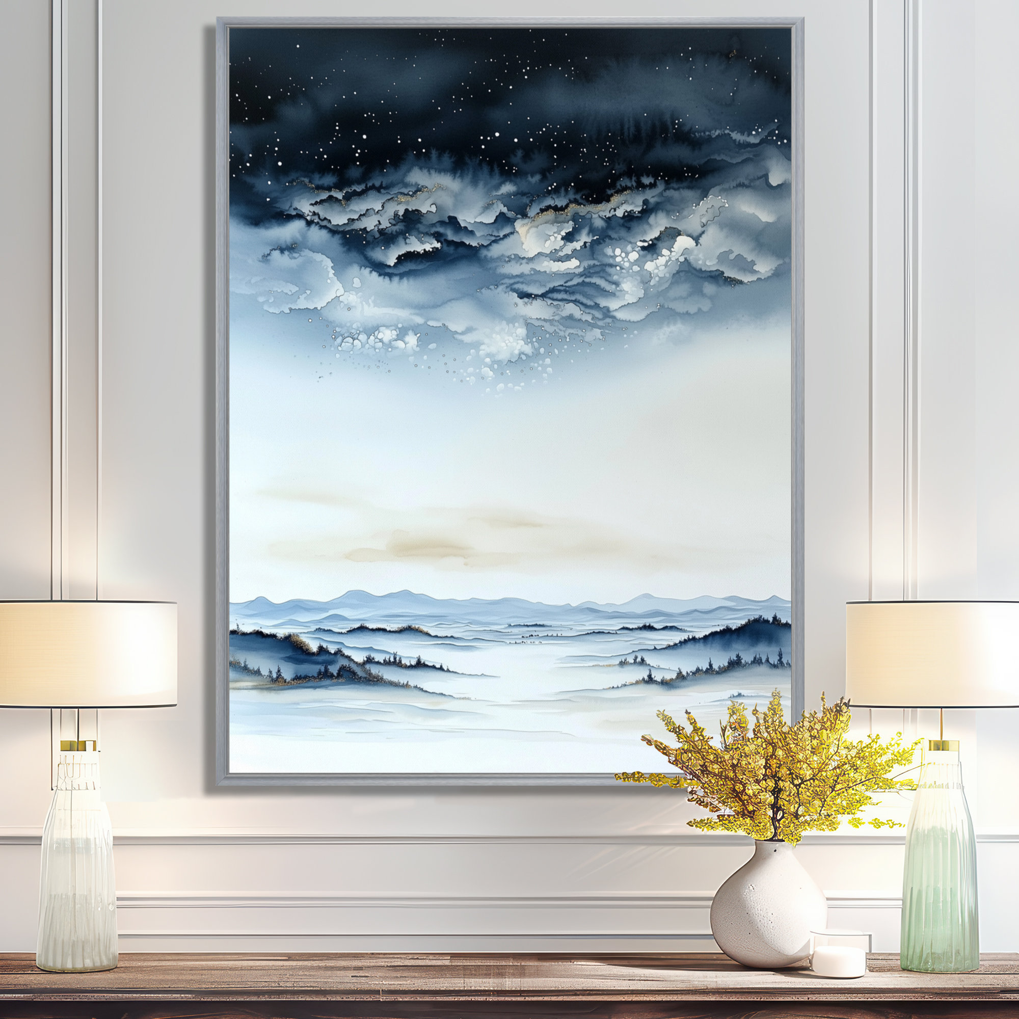 East Urban Home Baulch - Abstract Landscapes Wall Art Print | Wayfair