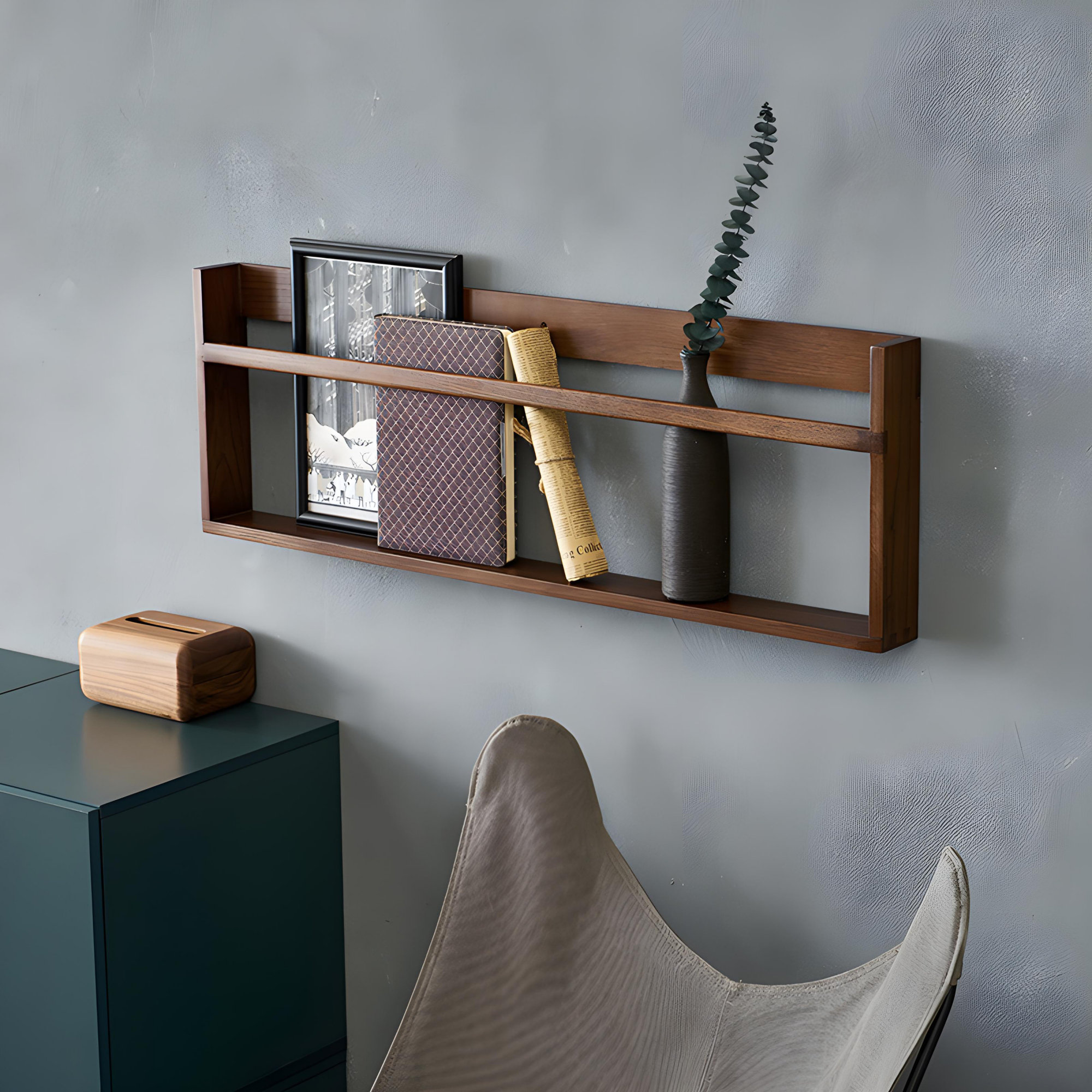 Corrigan Studio® Wall Mounted Shelves, Wall Mounted Storage Shelves ...