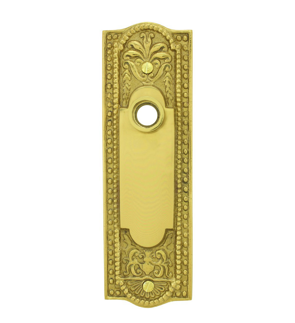 The Renovators Supply Inc. Solid Beaded Door Back Plate | Wayfair