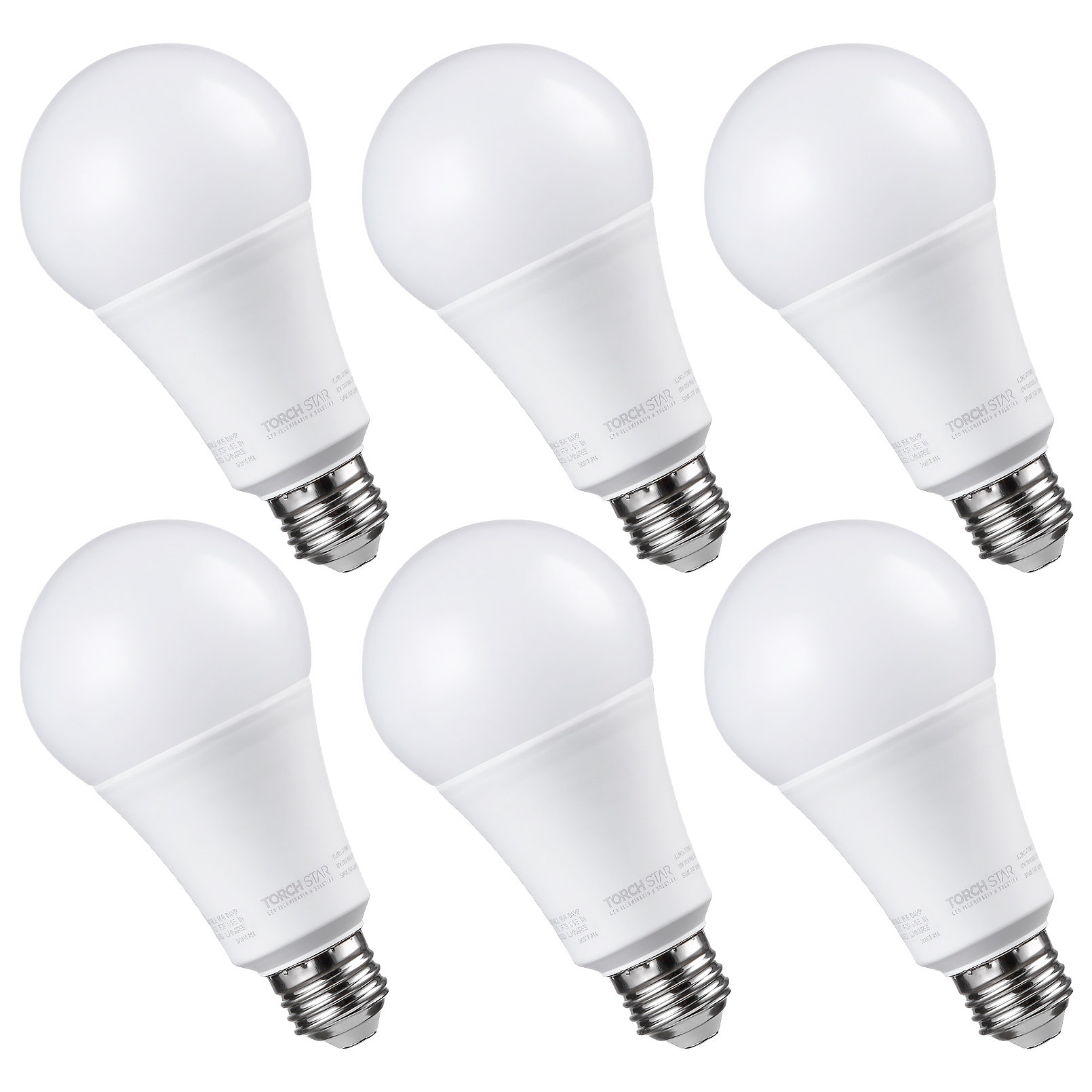 TORCHSTAR A21 LED Light Bulbs, CRI 80+, Dimmable, 22W (150W Equivalent ...