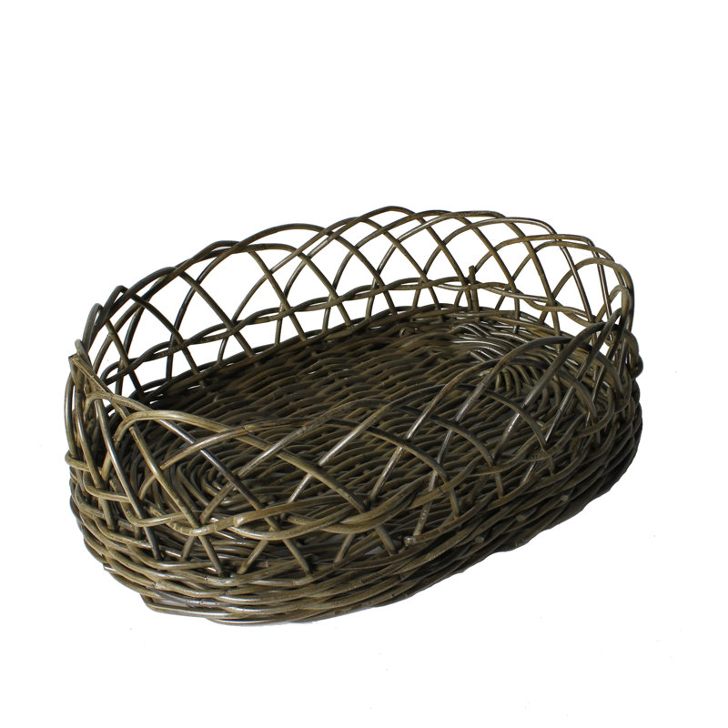 Gracie Oaks 2 Piece Oval Rattan Basket Set | Wayfair