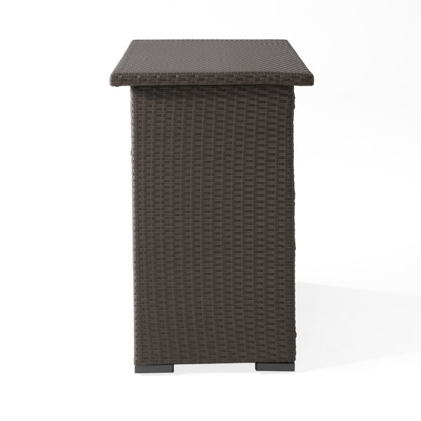 Latitude Run® Mcdaniel Wicker Bar Counter & Reviews | Wayfair
