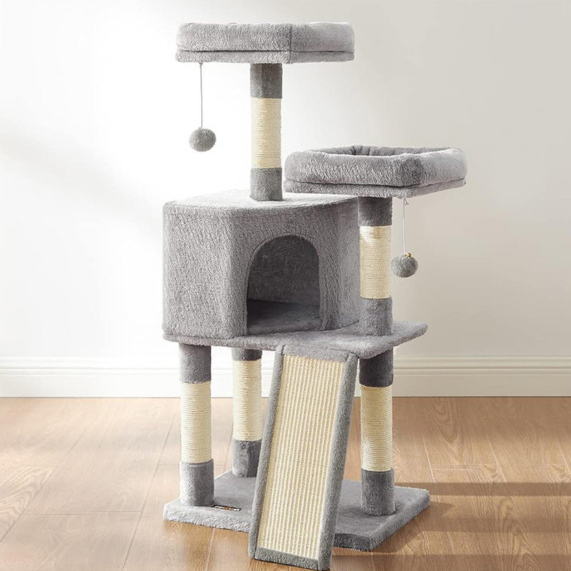 Tucker Murphy Pet™ Cat Tower, Cat Tree for Indoor Cats, 45.3-Inch Cat ...