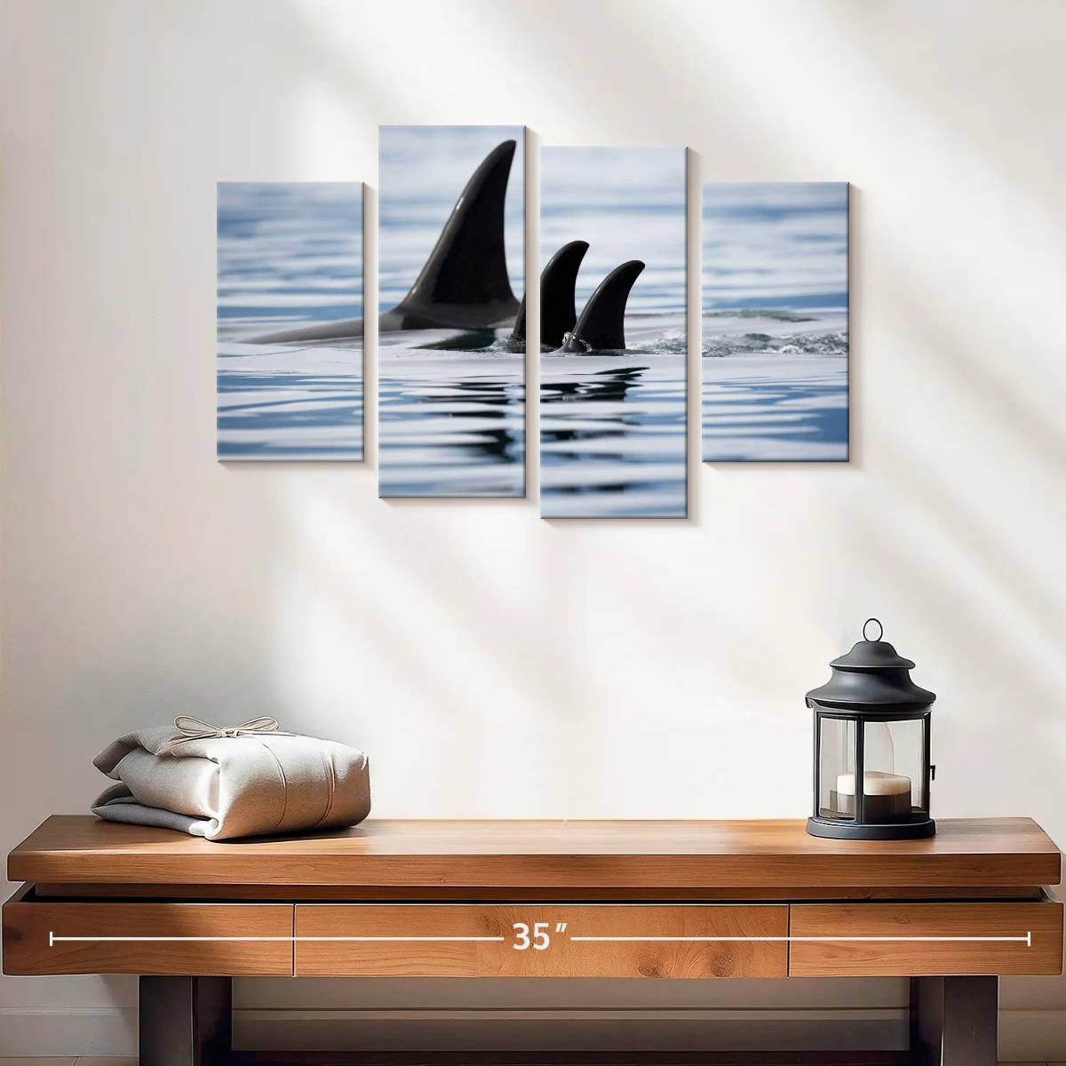Ebern Designs Brampt Killer Whale Fins | Wayfair