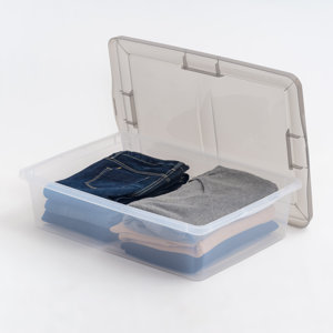 Wayfair Basics® Didmarton Snap Top Plastic Storage Box & Reviews | Wayfair