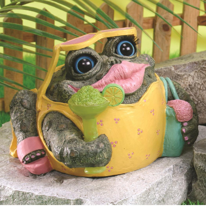 HomeStyles Beach Babe Character Toad Garden Statue "& Reviews" | Wayfair