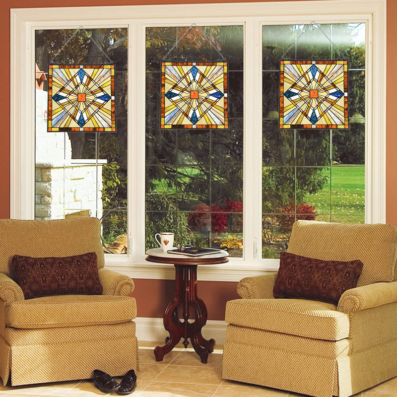 Bloomsbury Market Sun Catcher Stained Glass Window Panel & Reviews ...