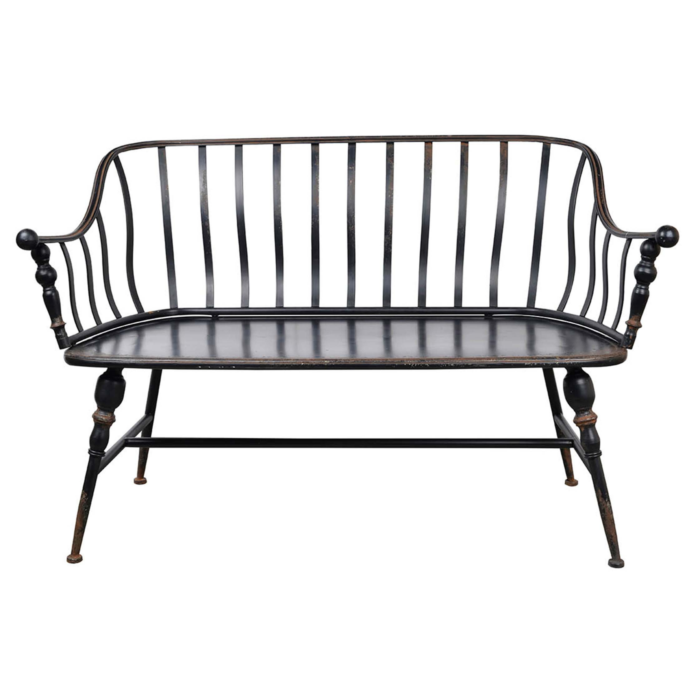 Trent Austin Design® Warren Metal Settee Bench With Durable Iron ...