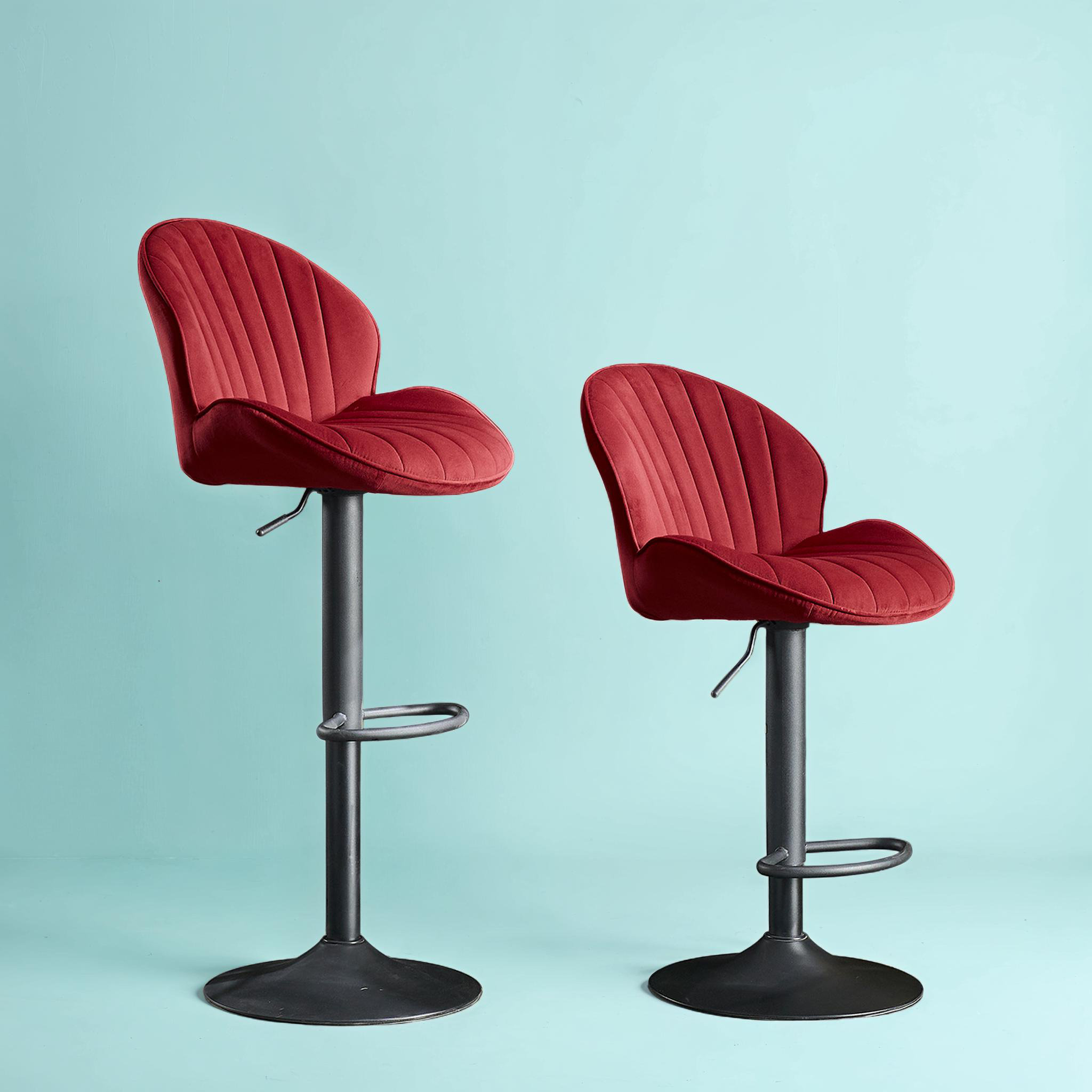 Corrigan Studio® Set of 2 Stylish Counter Height Design Adjustable Bar ...