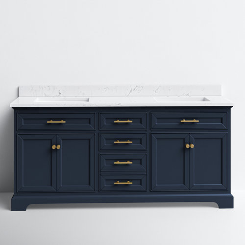 72 Inch Blue Bathroom Vanities You'll Love | Wayfair