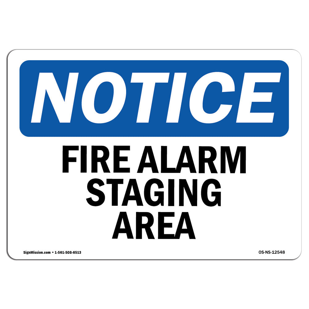 SignMission Fire Alarm Staging Area Sign | Wayfair
