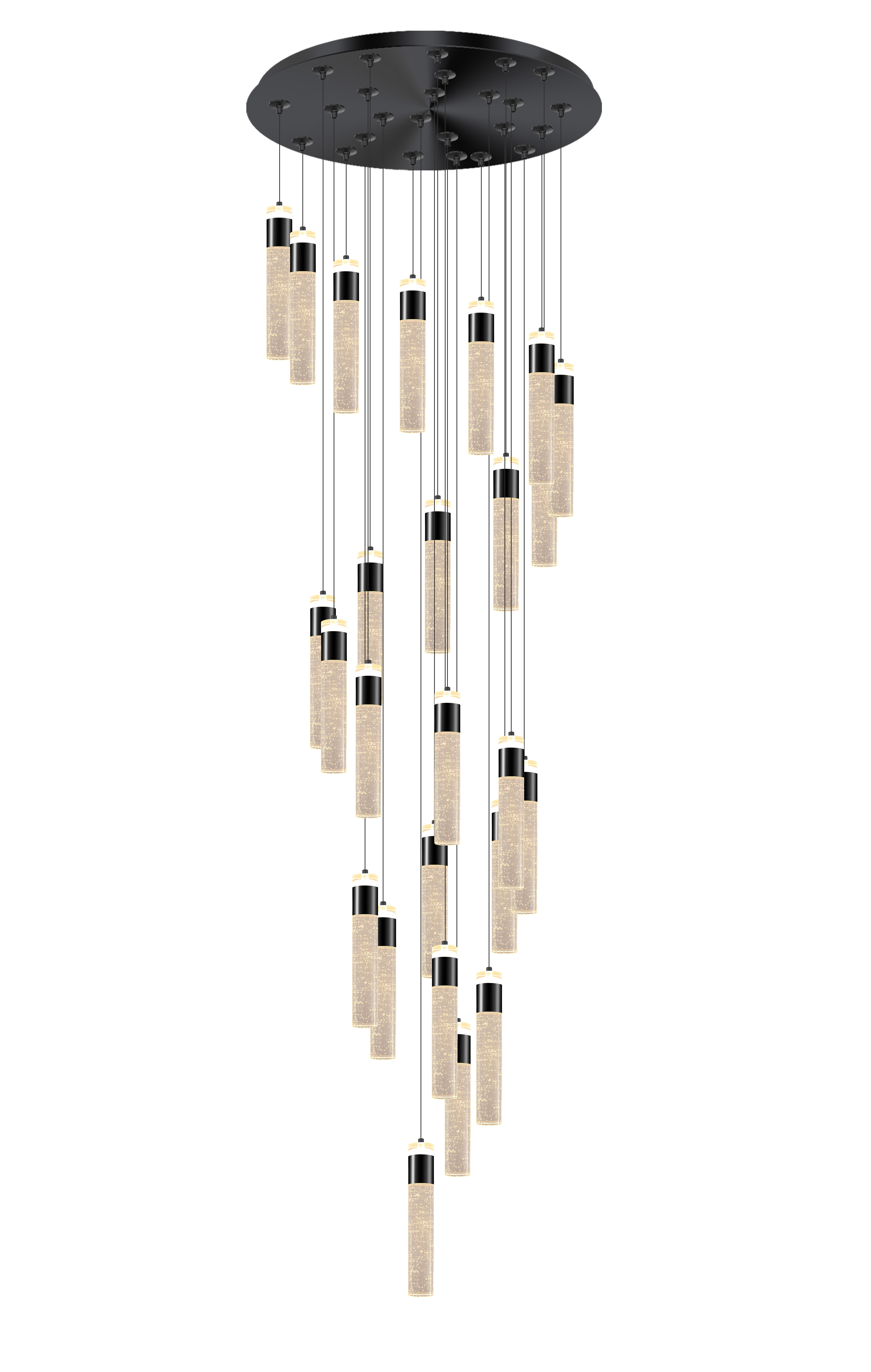 Orren Ellis Vadhi 25 - Light Teardrop LED Pendant with Crystal Accents ...