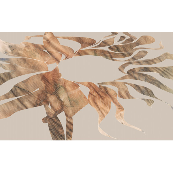 East Urban Home Cathaleya Autumn Leaves 4m x 250cm Matt Wallpaper Mural ...