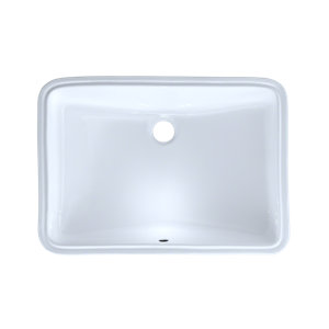 TOTO Vitreous China Rectangular Undermount Bathroom Sink with Overflow ...