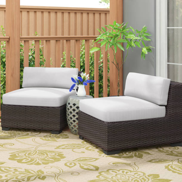 VidaXL 48.4'' Rattan Outdoor Loveseat | Wayfair