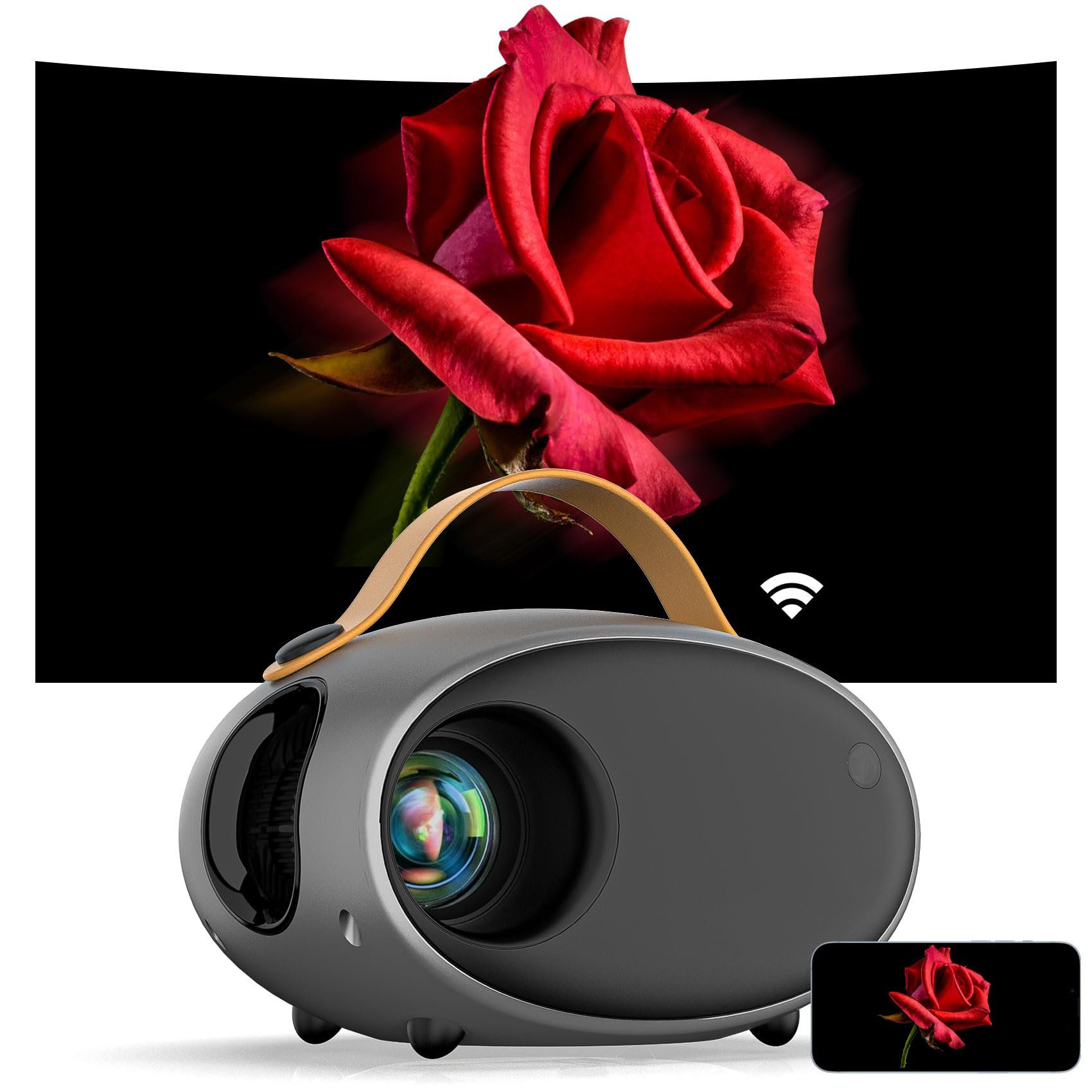 ALL AMERICAN FURNITURE & MATTRESS, INC 5G Wifi Bluetooth Mini Projector ...