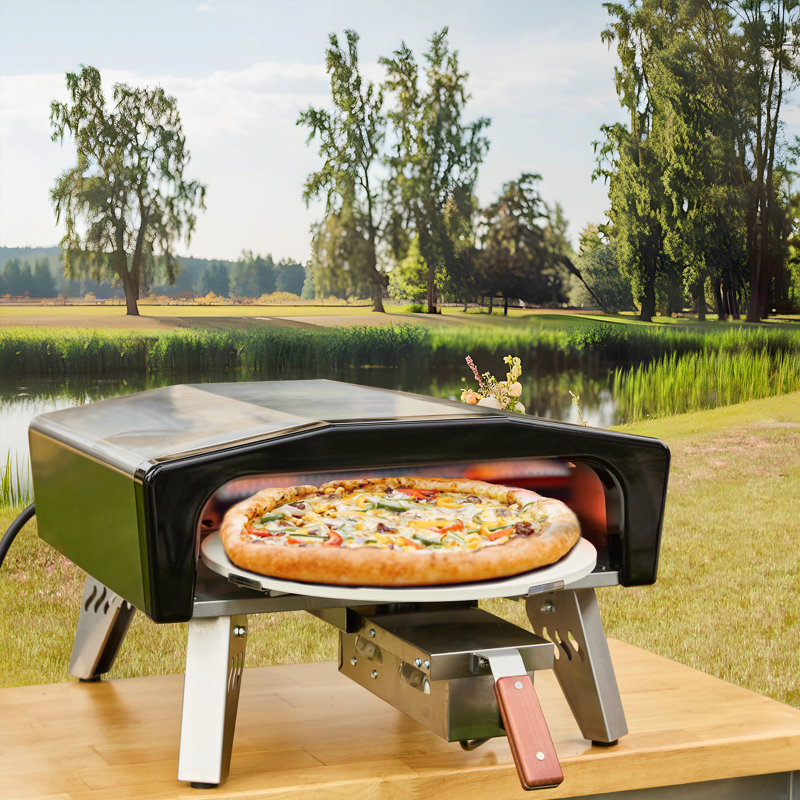 how to cook a pizza in an outdoor pizza oven