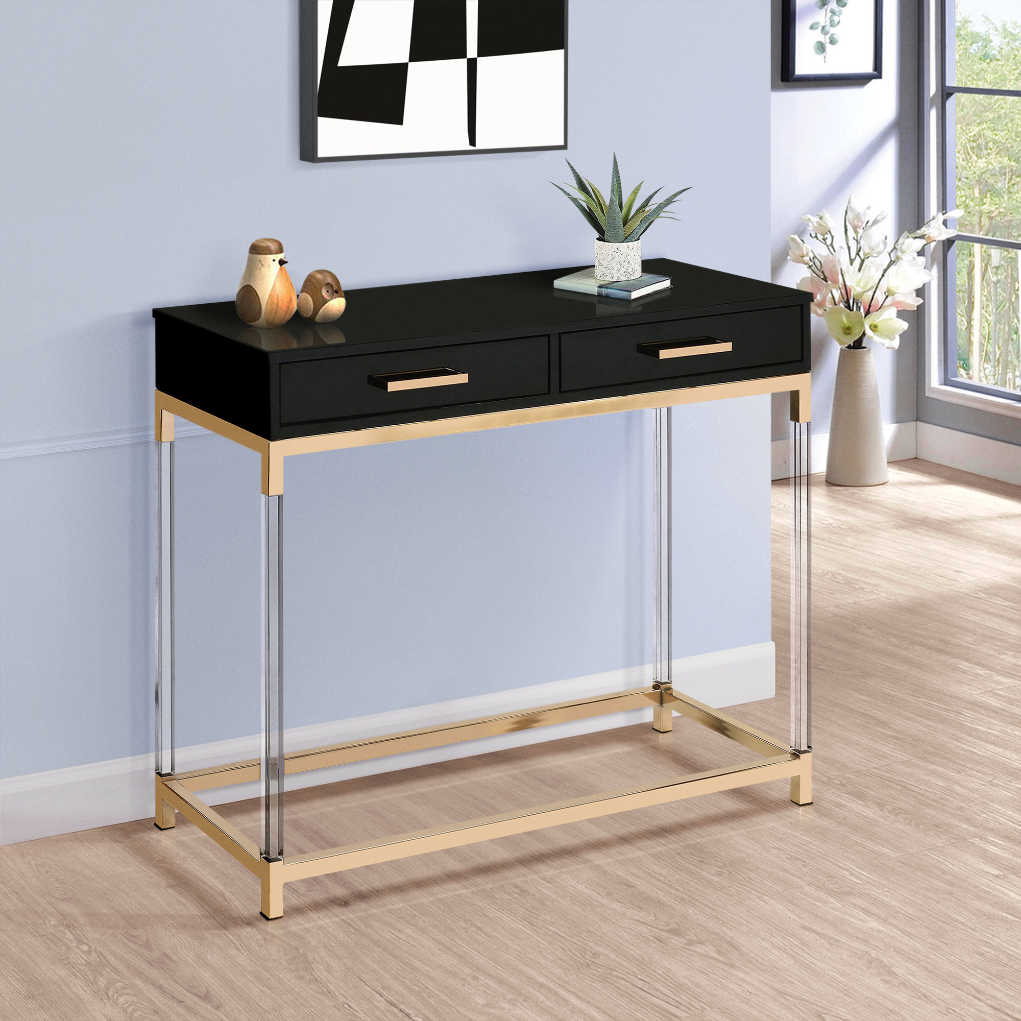 Everly Quinn Dhanvin 38.49'' Console Table | Wayfair