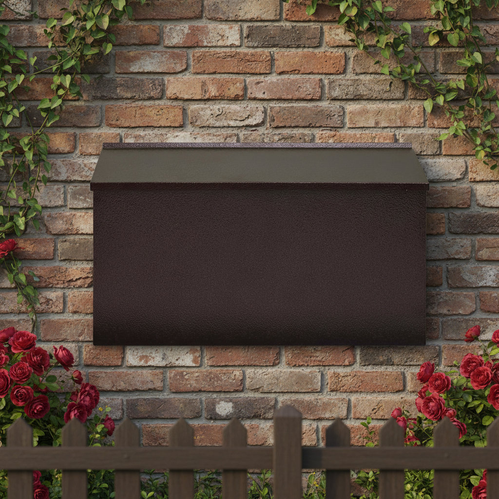 HANGZHOUMENGCHE White Outdoor Horizontal Wall Mount Mailbox, Large ...