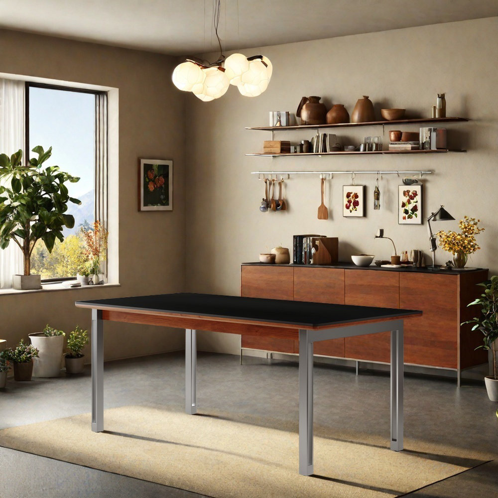 Latitude Run® Rectangular modern minimalist home dining table - Wayfair Canada