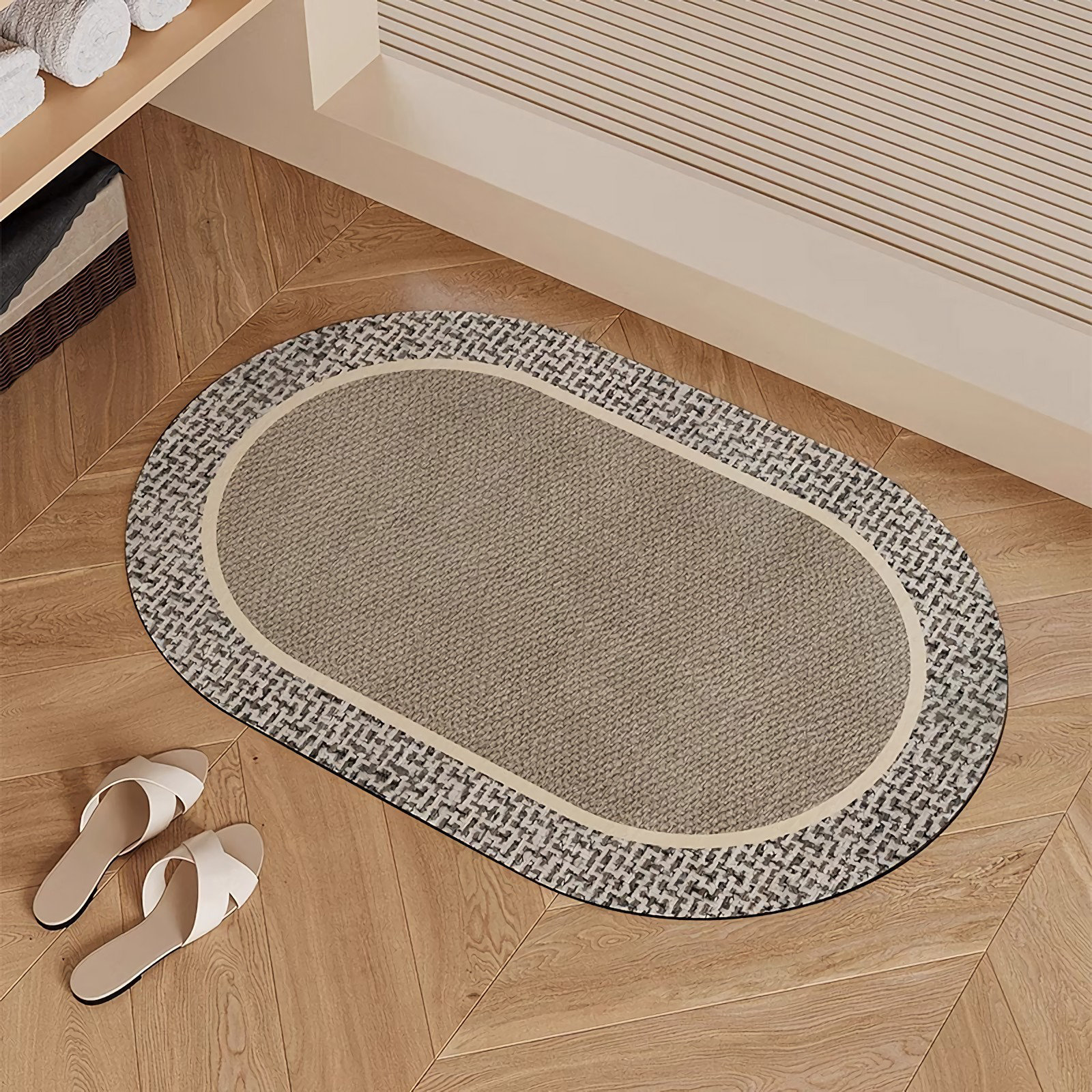 Hokku Designs Decontamination Diatomaceous Earth Absorbent Bathroom Mat ...