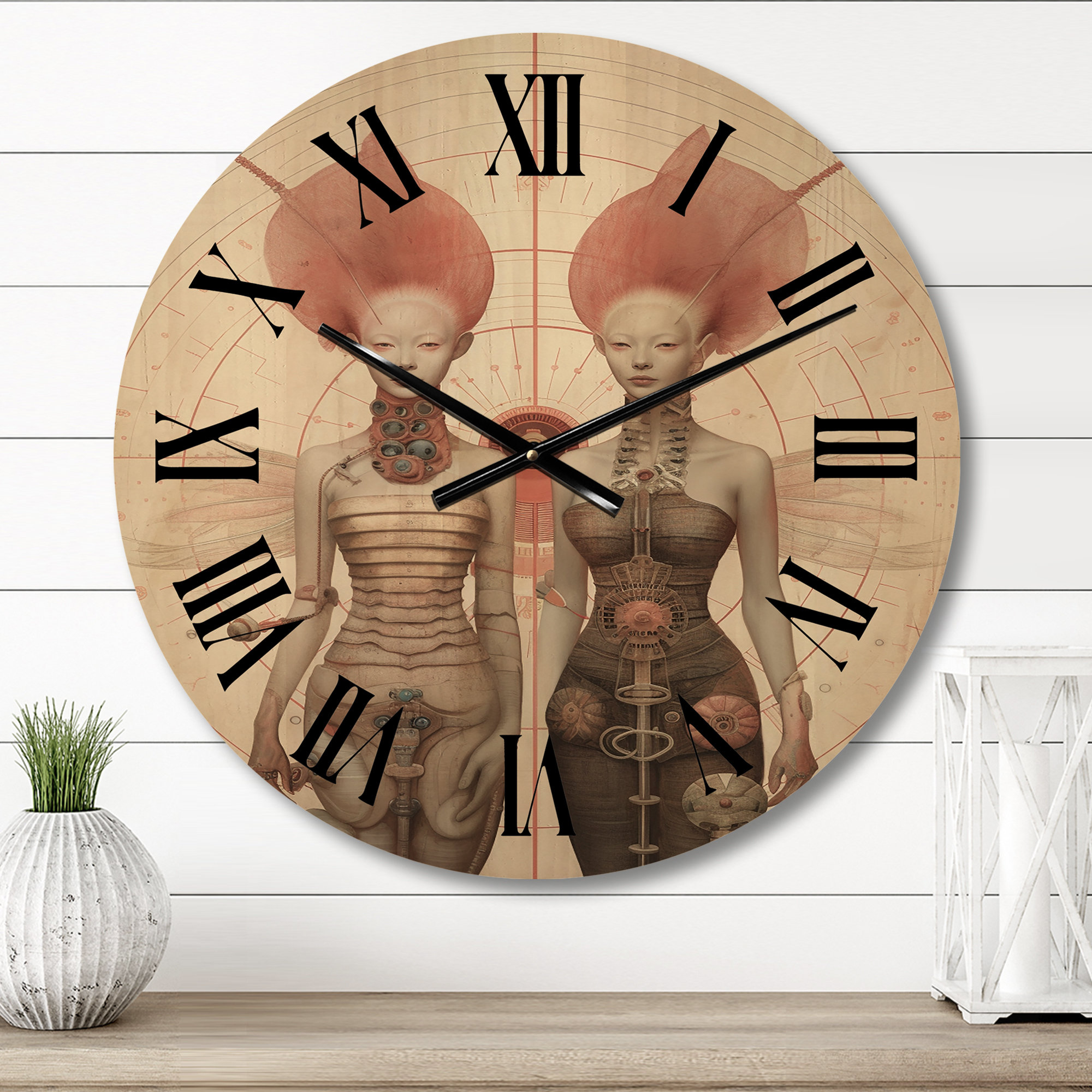 East Urban Home Alien Goddess Vintage Dreamscape Illustration VI ...