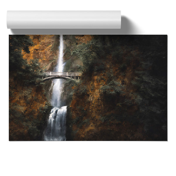 East Urban Home Multnomah Falls Waterfall Vol.3 - No Frame Graphic Art ...