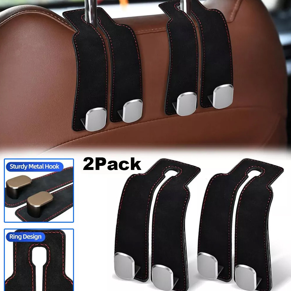 WFX Utility™ 2PCS Car Headrest Hook Leather Seat Back Hanger | Wayfair