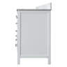 222 Fifth Park Slope 60" Double Bathroom Vanity Set, White, Engineered ...