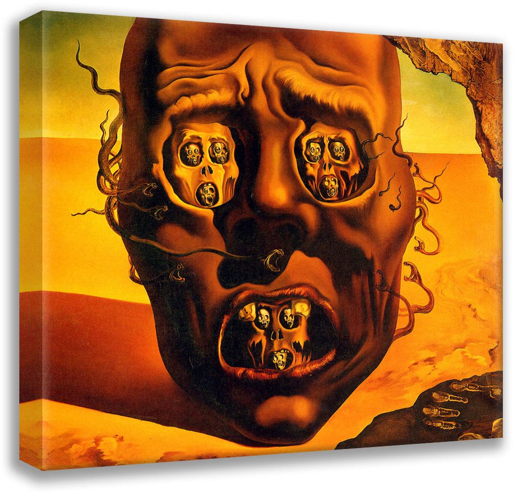 Trinx The Face of War by Salvador Dali Gallery Wrapped Canvas | Wayfair